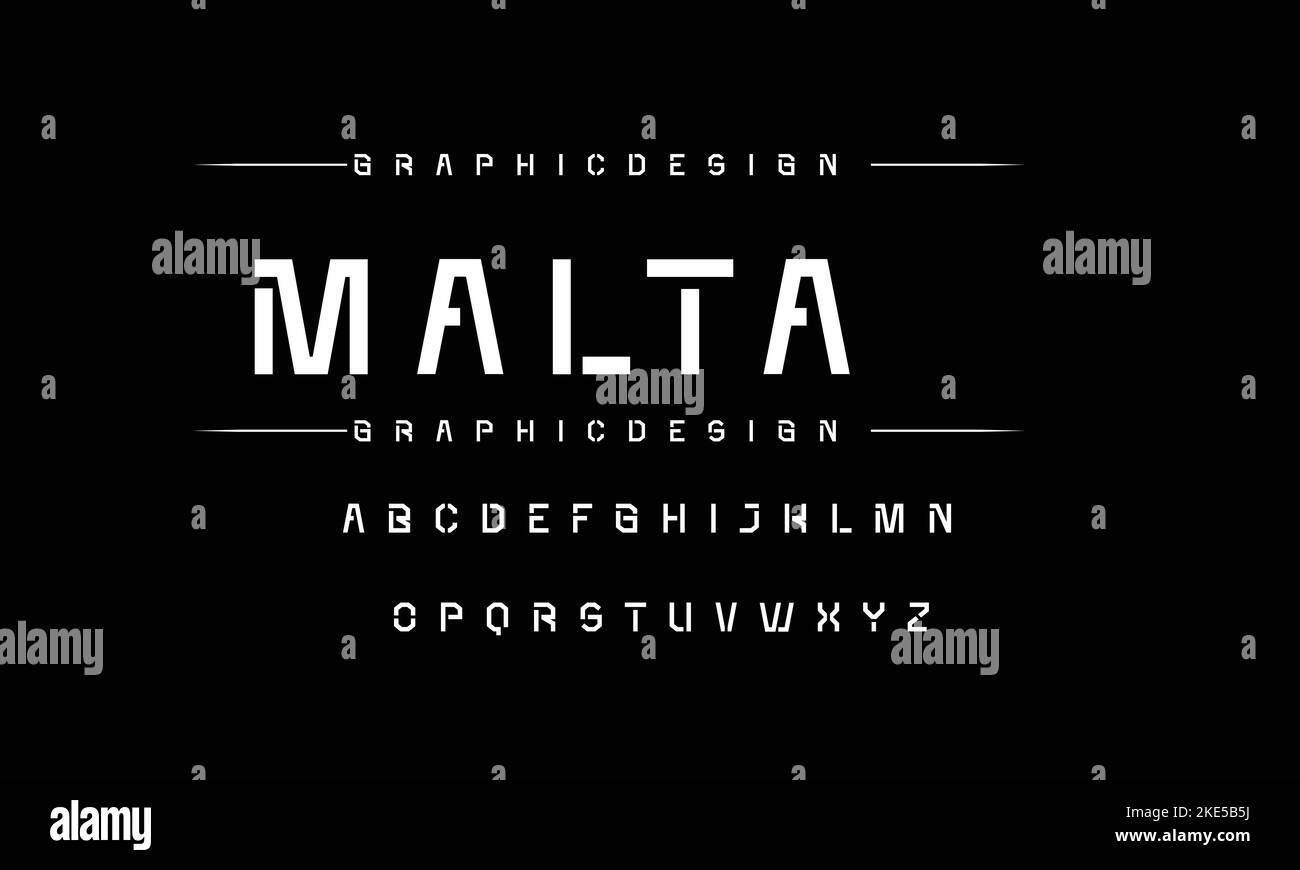 Sports minimal tech font letter set. Luxury vector typeface for company ...