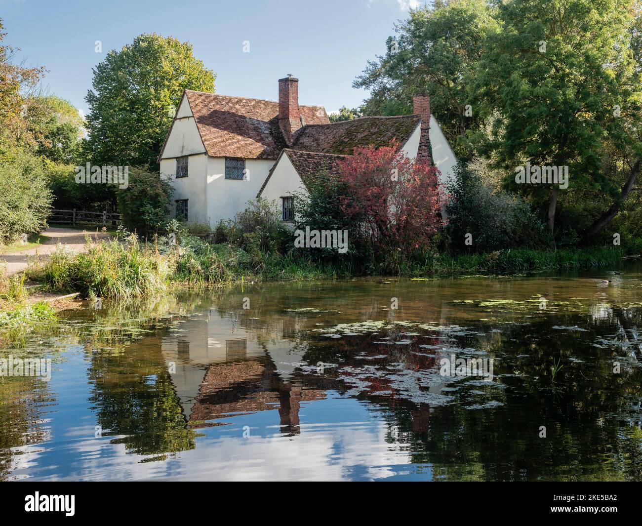 Willy Lott's Cottage by the Millstream, River Stour, Flatford, Suffolk ...