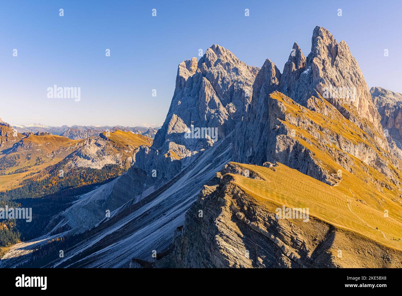 The view from the Seceda during the fall is truly phenomenal ...
