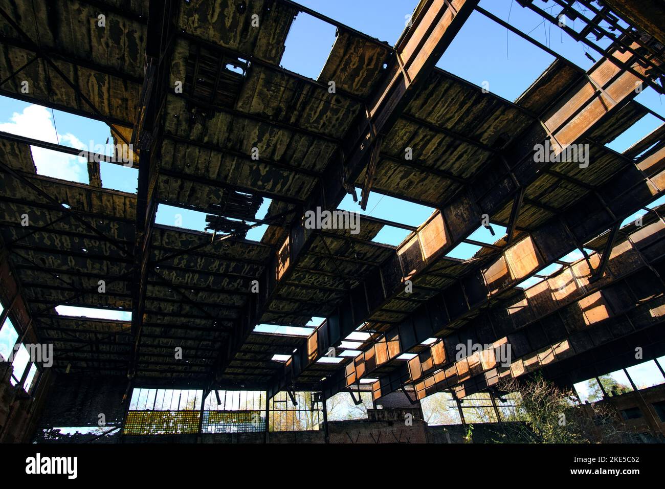 Metal structures German air hangars, abandoned military airfield Notif ...