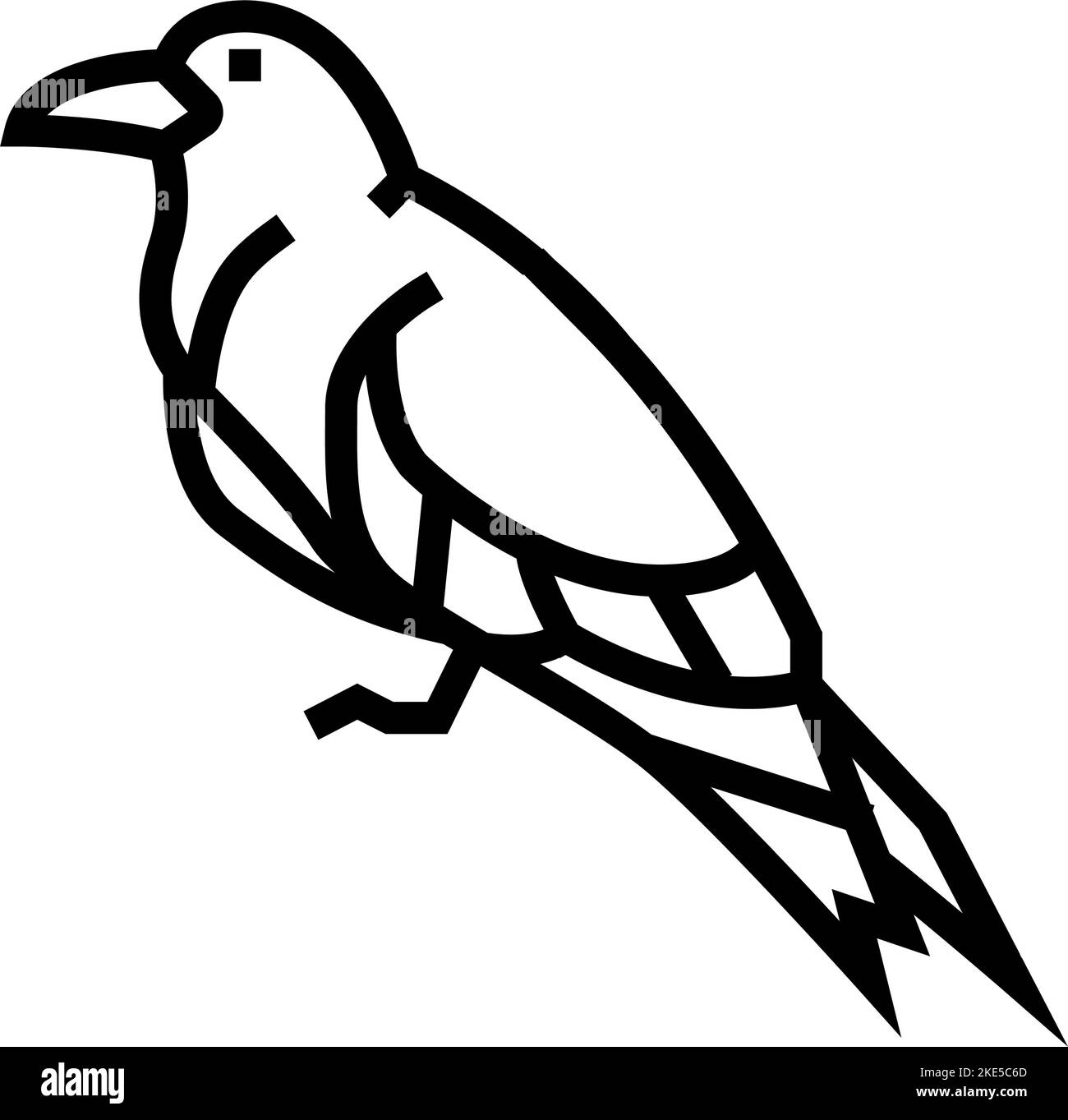 inca tern bird exotic line icon vector illustration Stock Vector Image ...