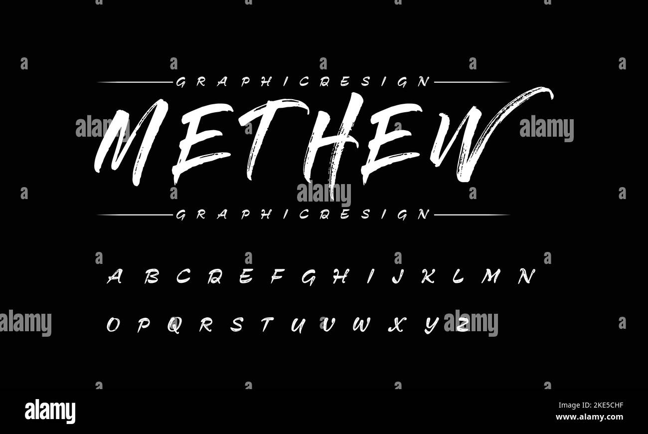 Signature Font Calligraphy Logotype Script Brush Font Type Font lettering handwritten Stock ...