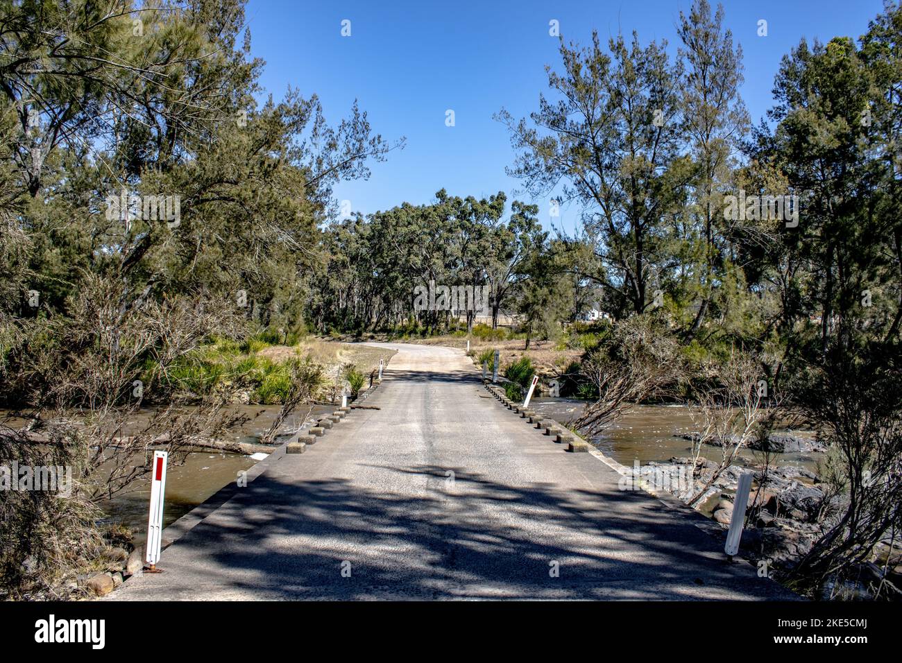 A cement bridge on the Severn River, New South Wales, Australia Stock ...