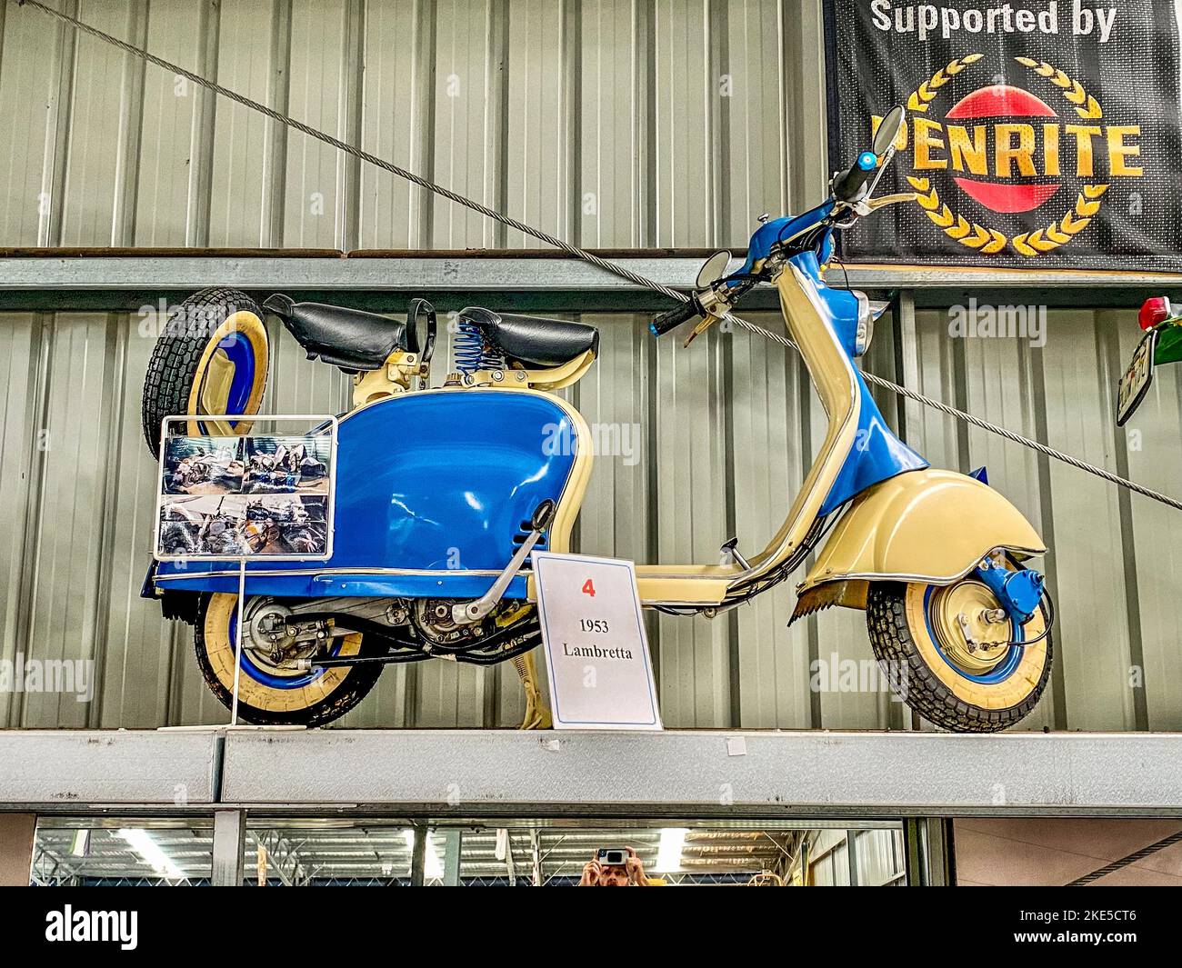 The 1953 Lambretta Bike on display at the National Transport Museum ...