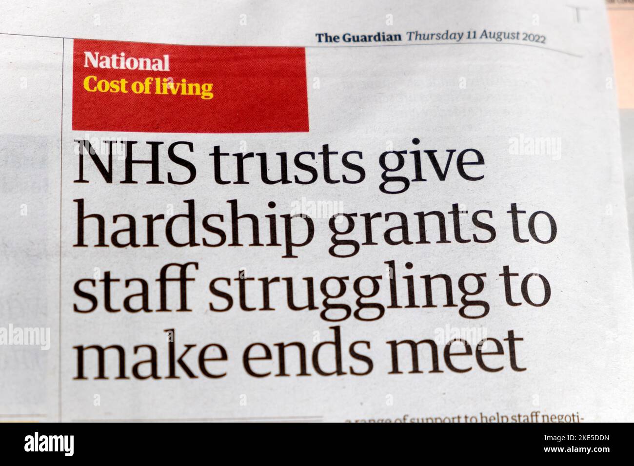 'NHS trusts give hardship grants to staff struggling to make ends meet ...