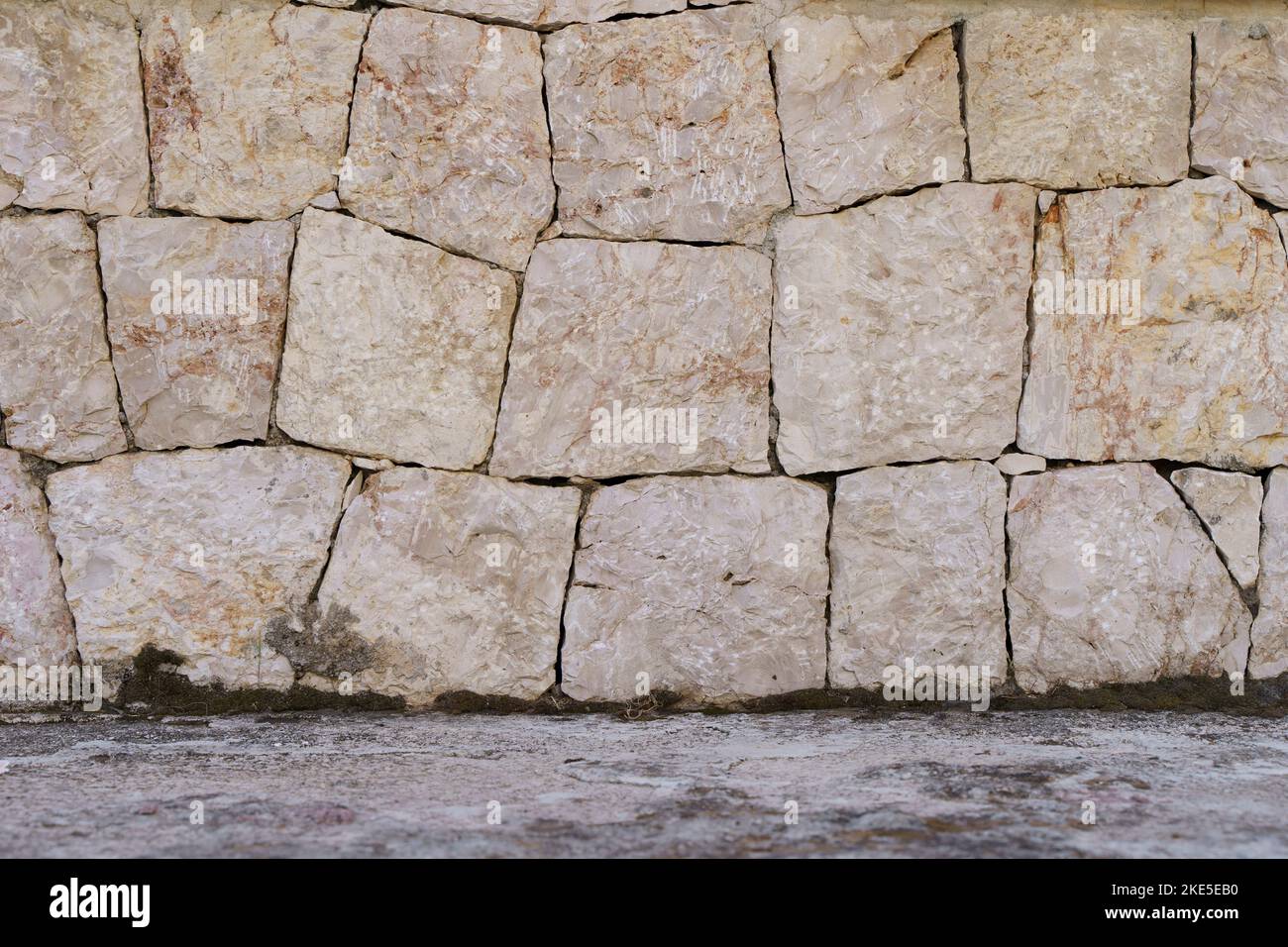 Ancient stone wall background. Old texture stonework material of ...