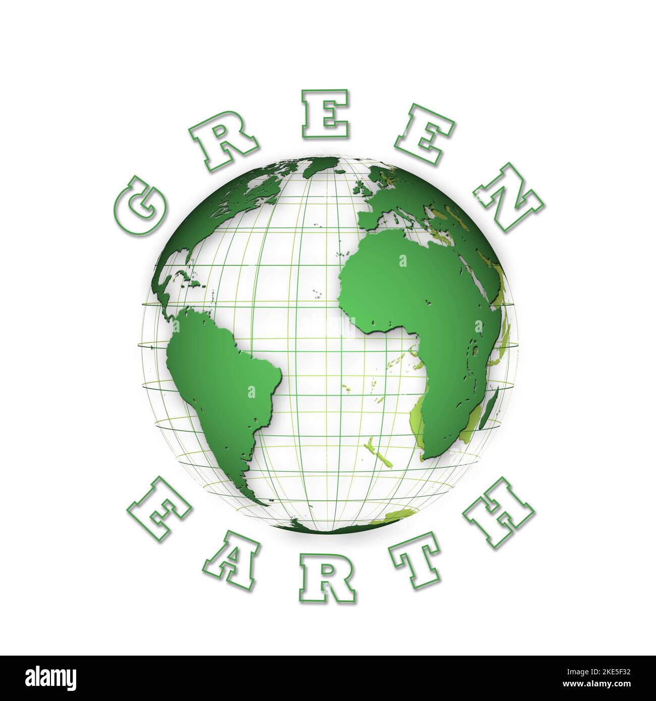 Green Earth concept - 3D Illustration Stock Photo - Alamy