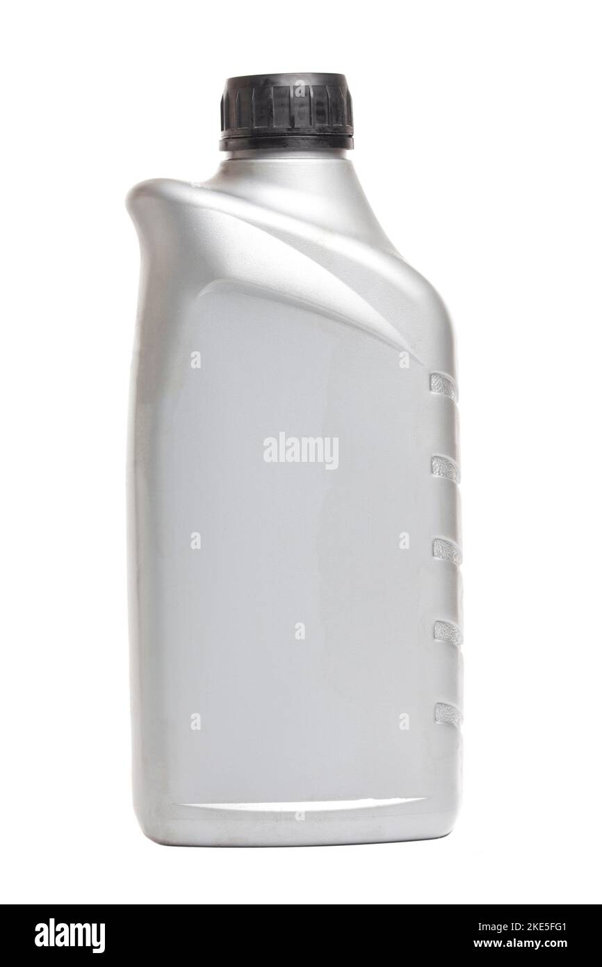 Grey engine oil bottle Cut Out Stock Images & Pictures - Alamy