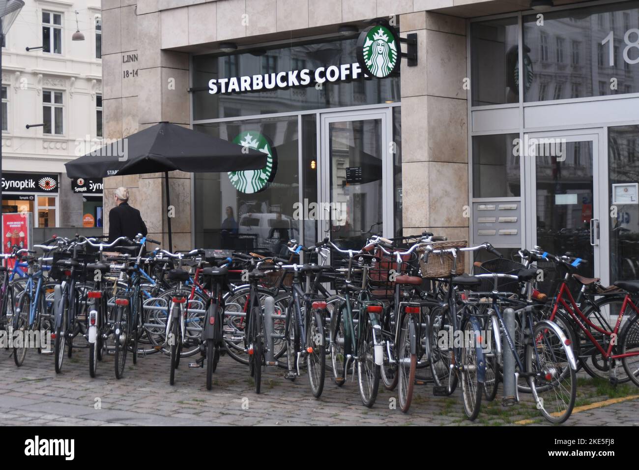Copenhagen/Denmark/10 November 2022/Seattle coffee chain starbucks ...