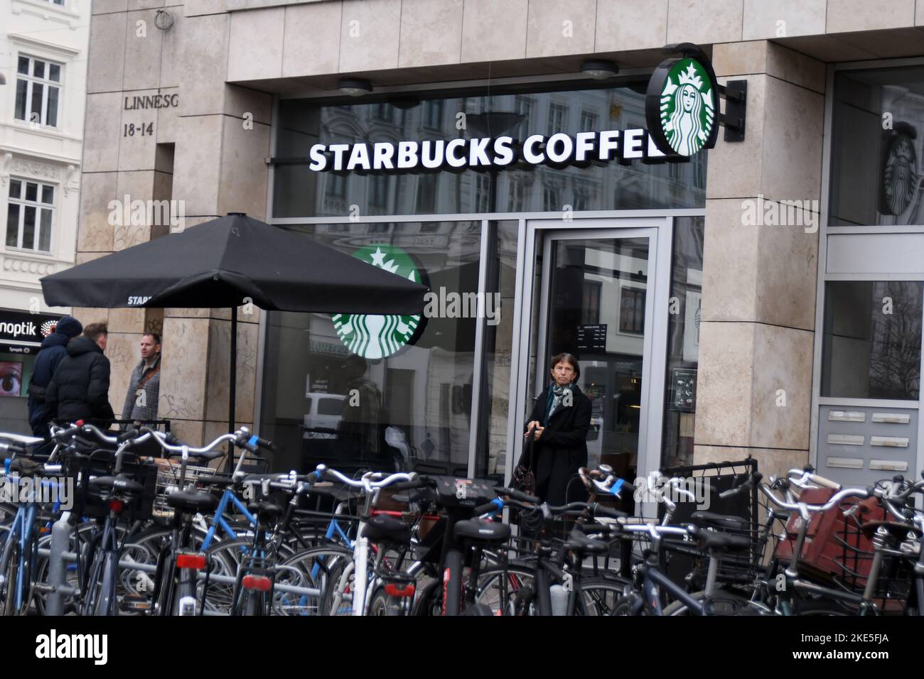 Copenhagen/Denmark/10 November 2022/Seattle coffee chain starbucks ...
