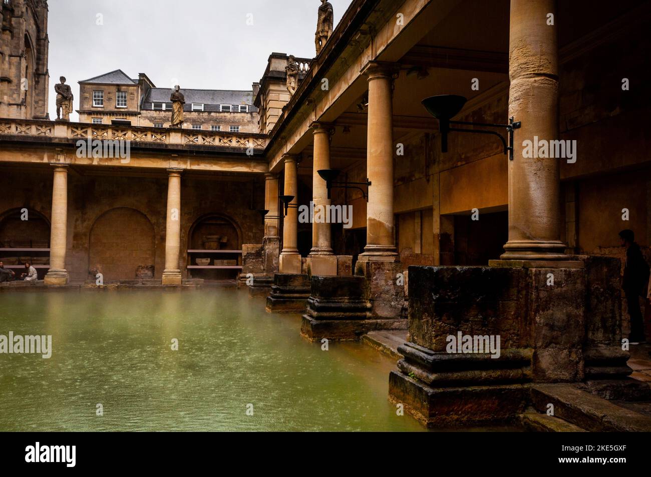 The Great Bath at The Roman Baths in Bath, England Stock Photo - Alamy