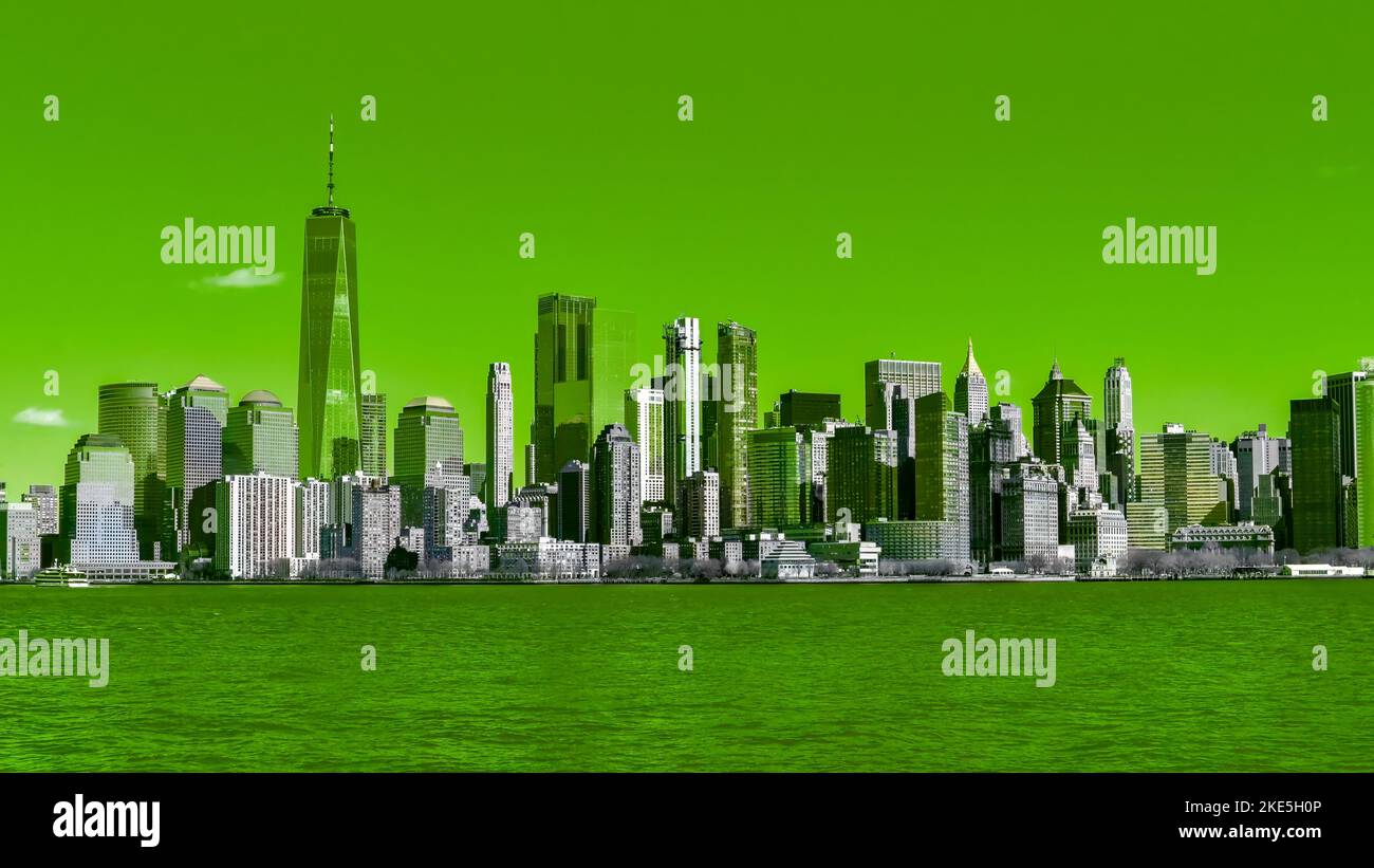 Green skyline hi-res stock photography and images - Alamy