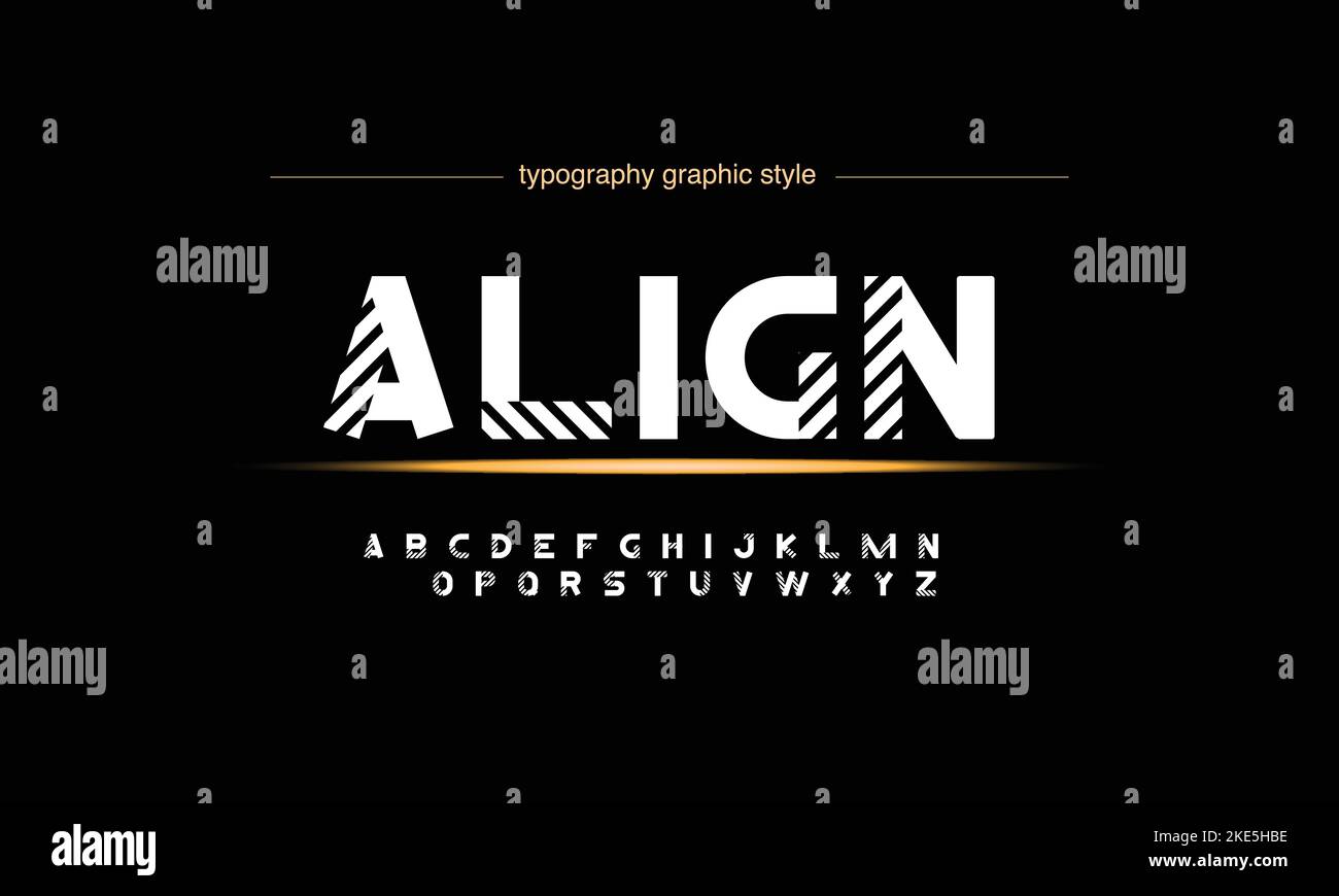 Sports minimal tech font letter set. Luxury vector typeface for company ...