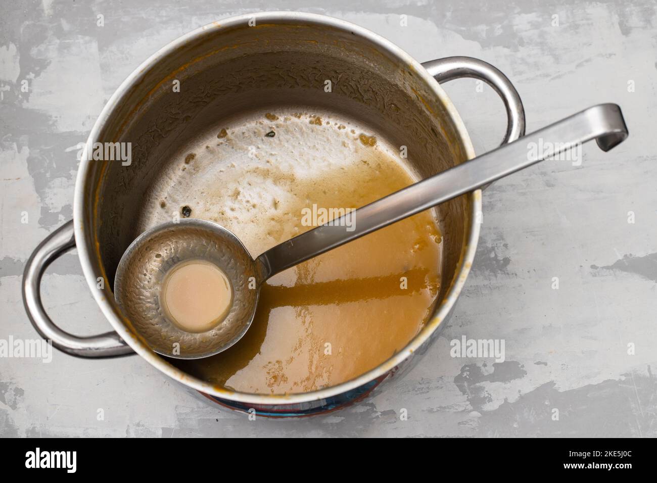 Empty soup bowl after lunch hi-res stock photography and images - Alamy