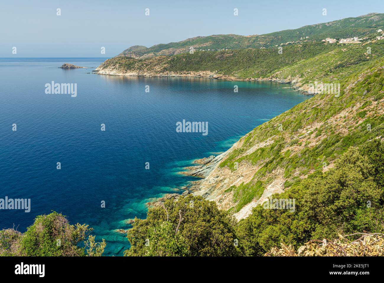 Beautiful panoramic summer view in Cape Corse, France Stock Photo - Alamy