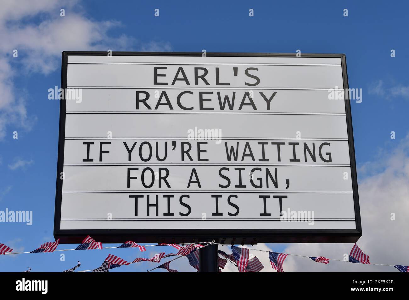 It's a sign, Goodwood Revival, Goodwood Motor Circuit, Chichester, West ...