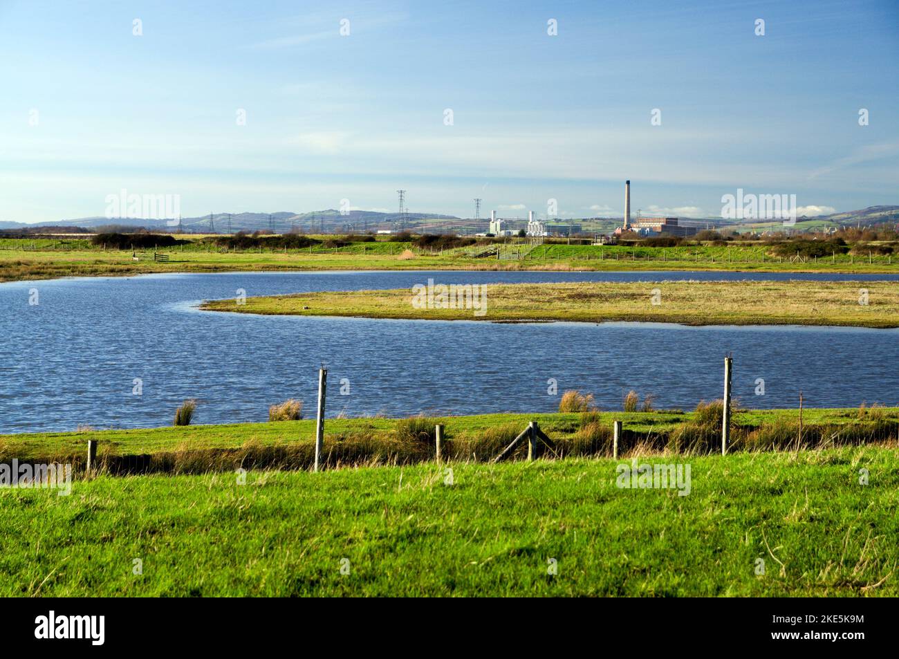 Newport Wetland Reserve, Gwent Levels, Newport, South Wales Stock Photo ...