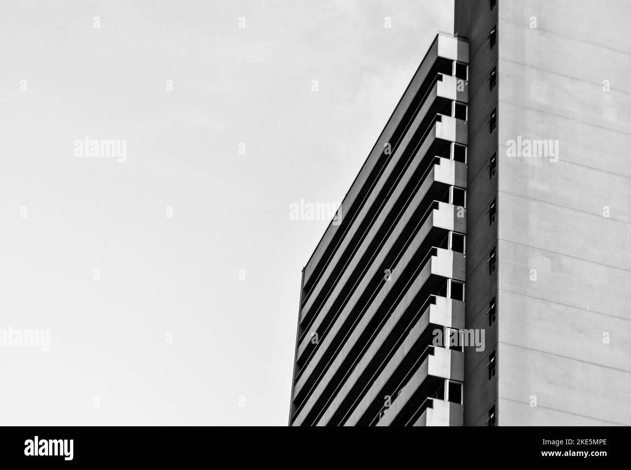 A minimalistic grayscale of a building Stock Photo - Alamy