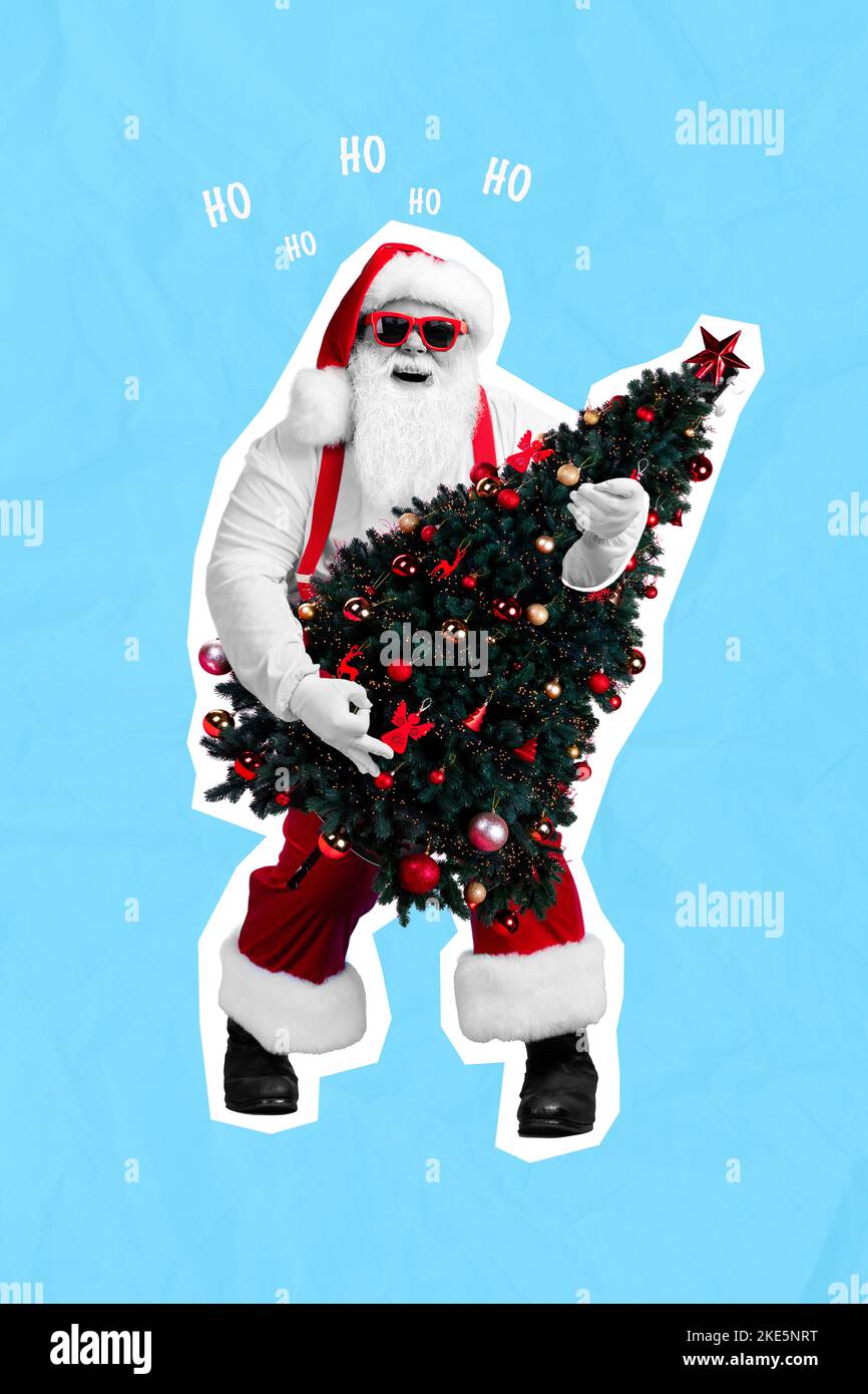 Creative photo 3d collage artwork poster postcard picture of positive ...