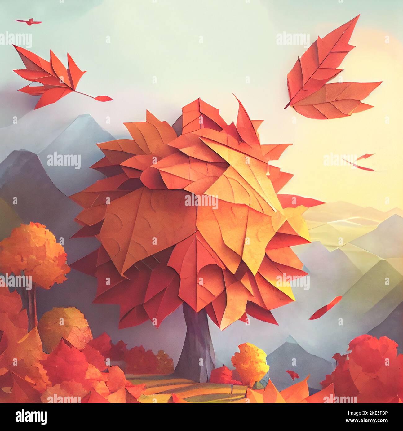 3d papercraft hi-res stock photography and images - Alamy