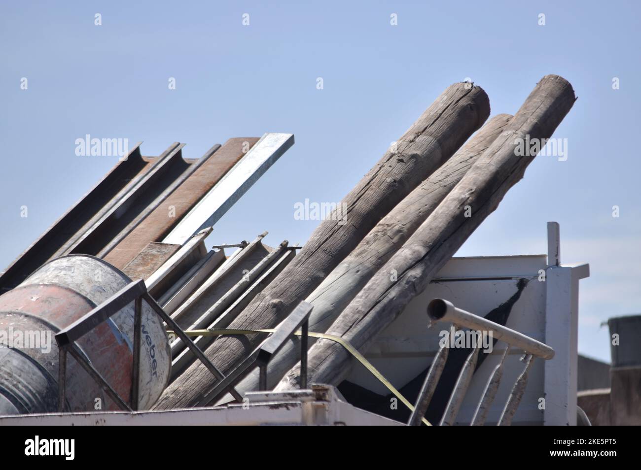 truck loaded with construction materials Stock Photo - Alamy