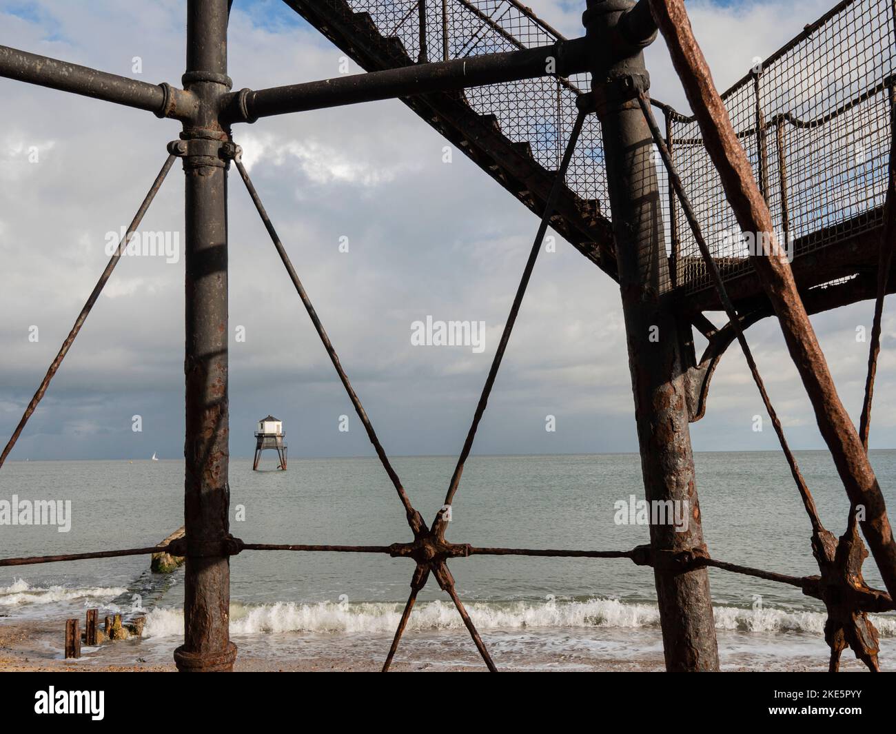 Dovercourt Outer (Low) Lighthouse as seen from the Inner (High ...