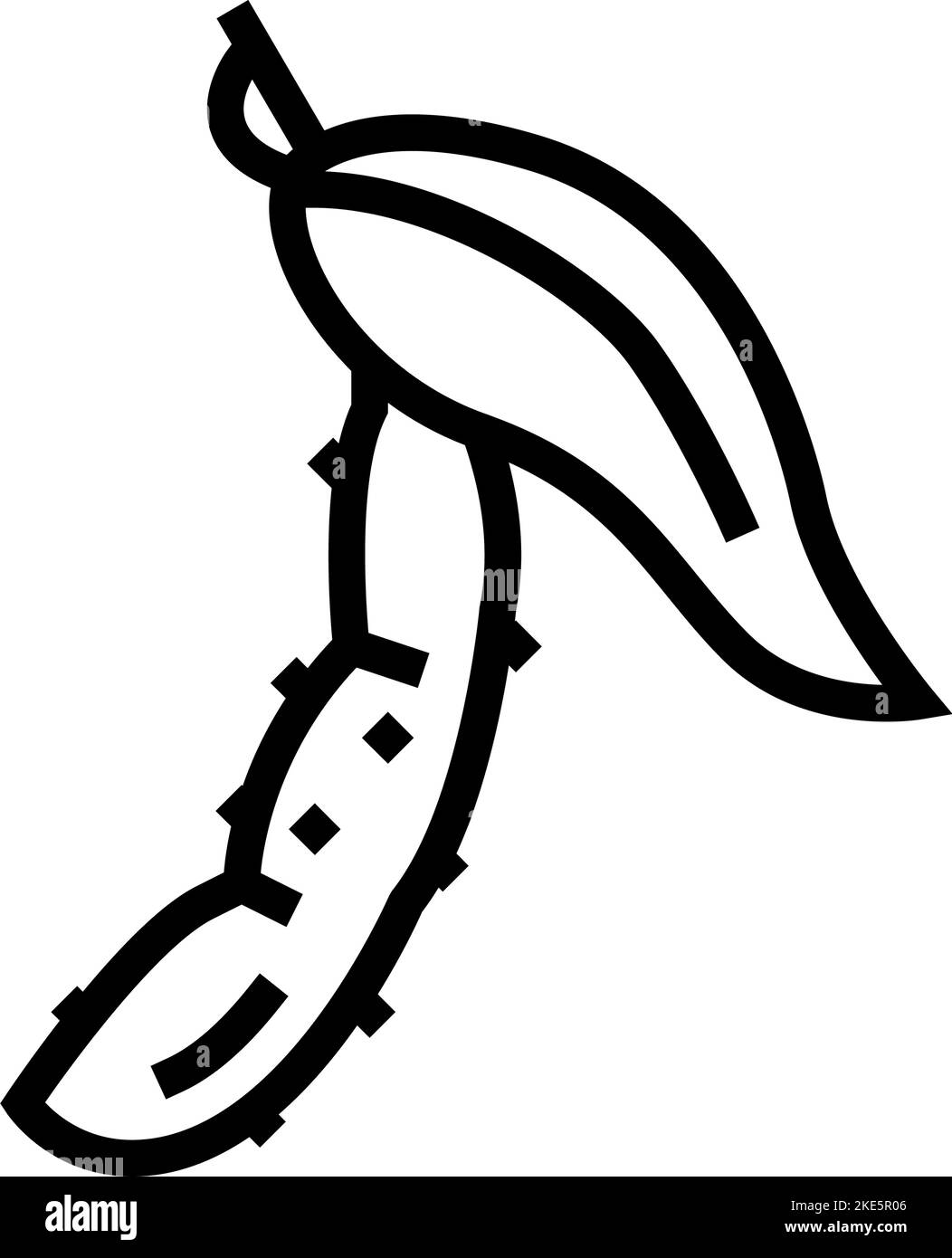 soy leaf line icon vector illustration Stock Vector Image & Art - Alamy