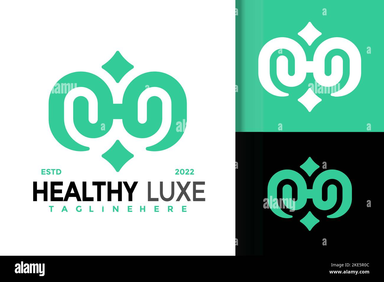 An editable vector of a green eco leaf logo design Stock Vector Image ...