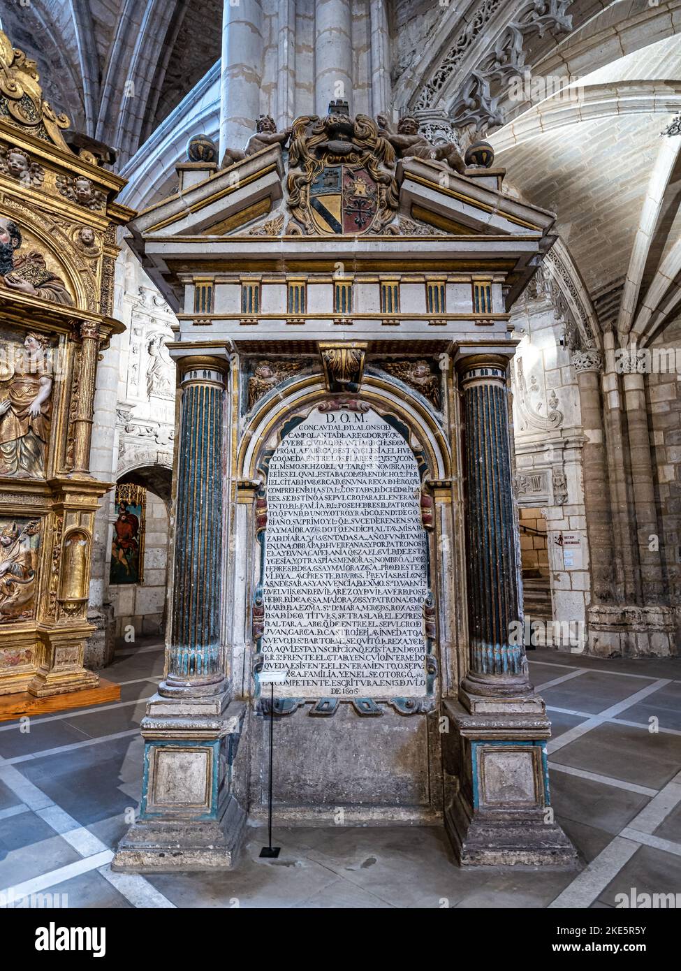 Interior of Iglesia De San Esteban, Church of St. Stephan in Burgos ...
