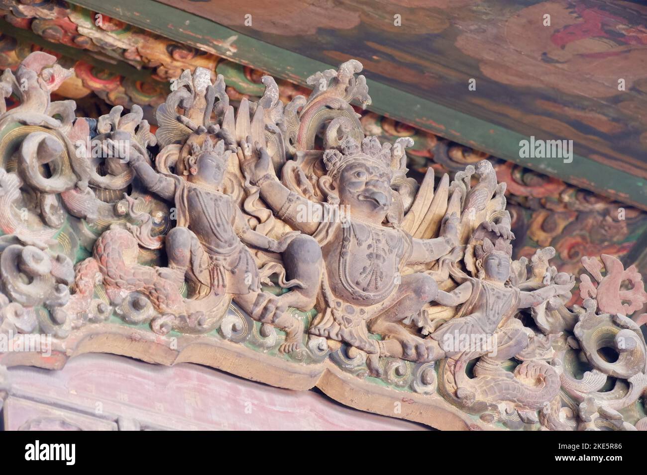 Beautiful stone of Ming-Era Architecture and Artifacts on exterior wall ...