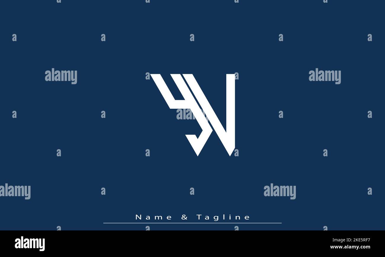 Alphabet letters Initials Monogram logo YV , VY Stock Vector Image ...