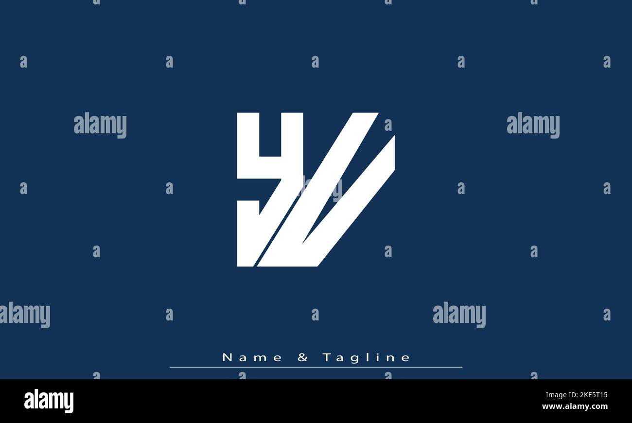 Alphabet letters Initials Monogram logo YV , VY Stock Vector Image ...