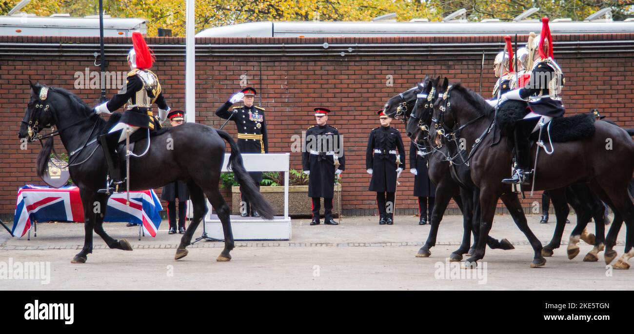 London, UK. 10th Nov, 2022. Kit Ride and Passing Out Parade for ...