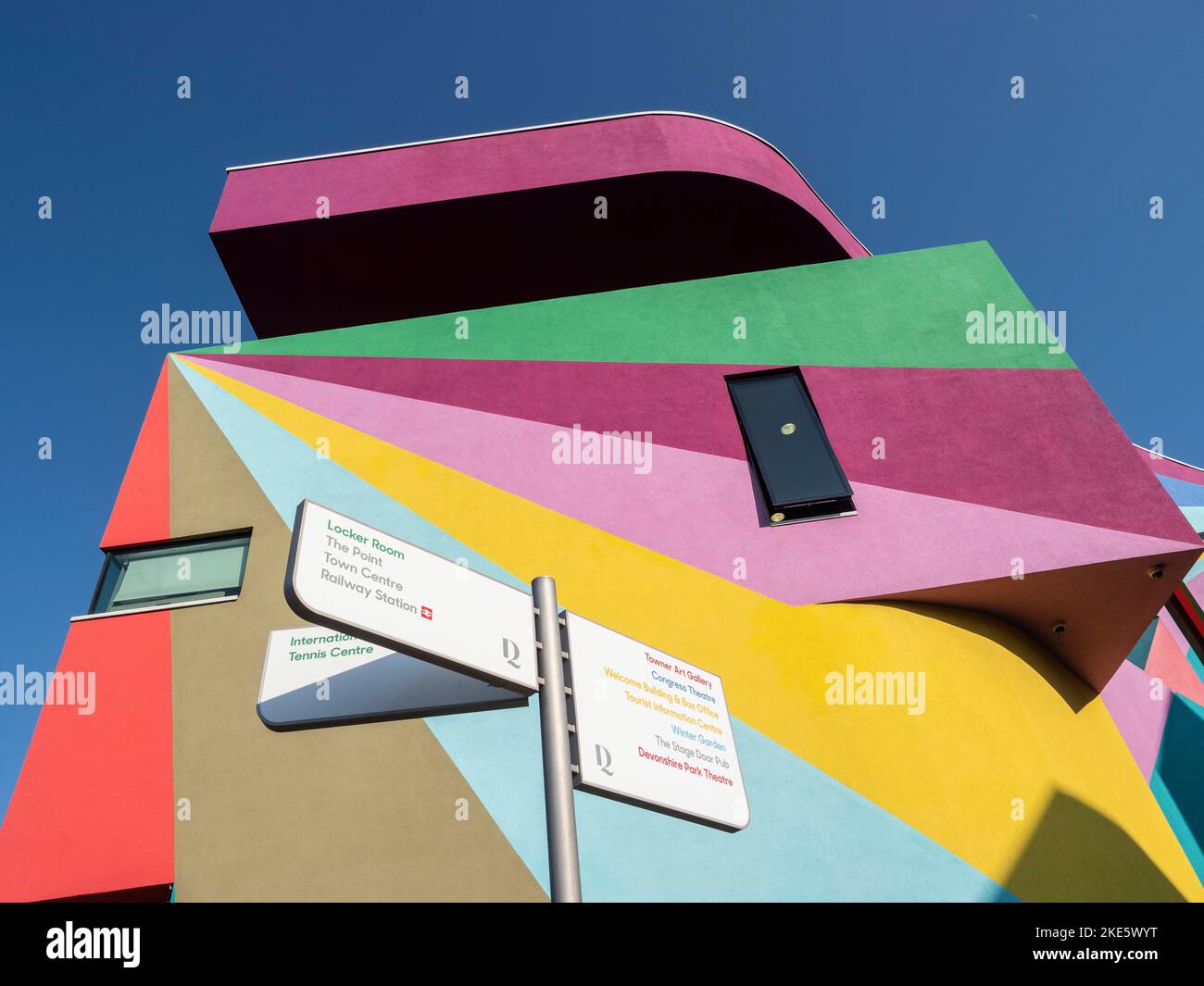 Dance Diagonal, a mural by Lothar Gotz, Exterior of Towner Art Gallery, Eastbourne, East Sussex ...