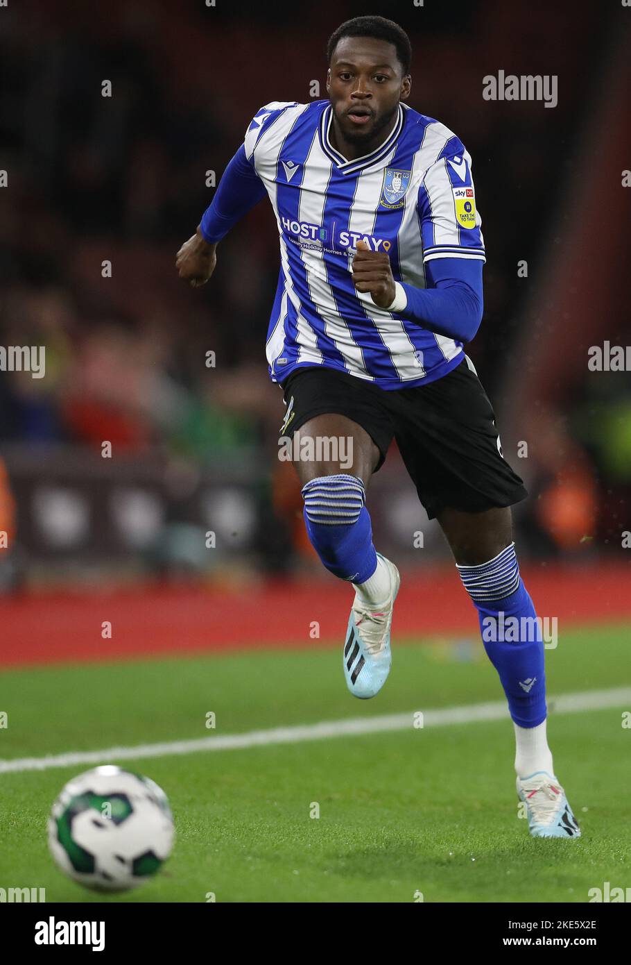 Southampton, England, 9th November 2022. Dominic Iorfa of Sheffield ...