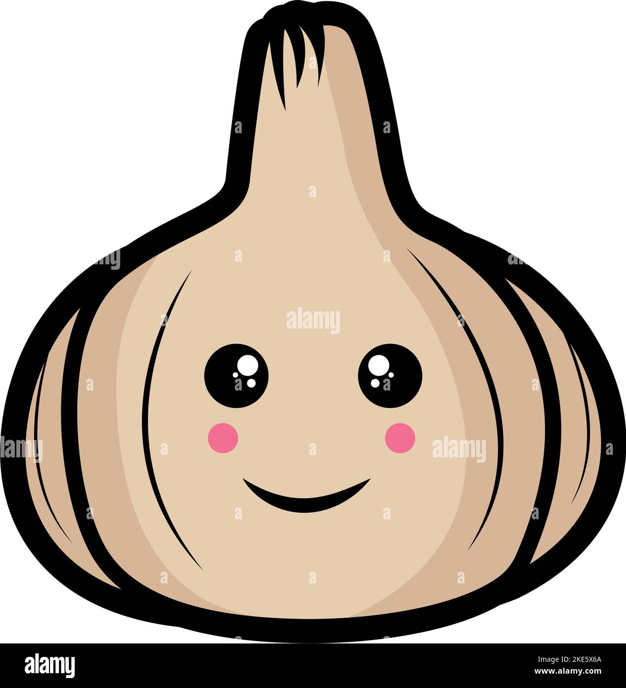 A cartoon-style cute onion isolated on a white background Stock Vector ...