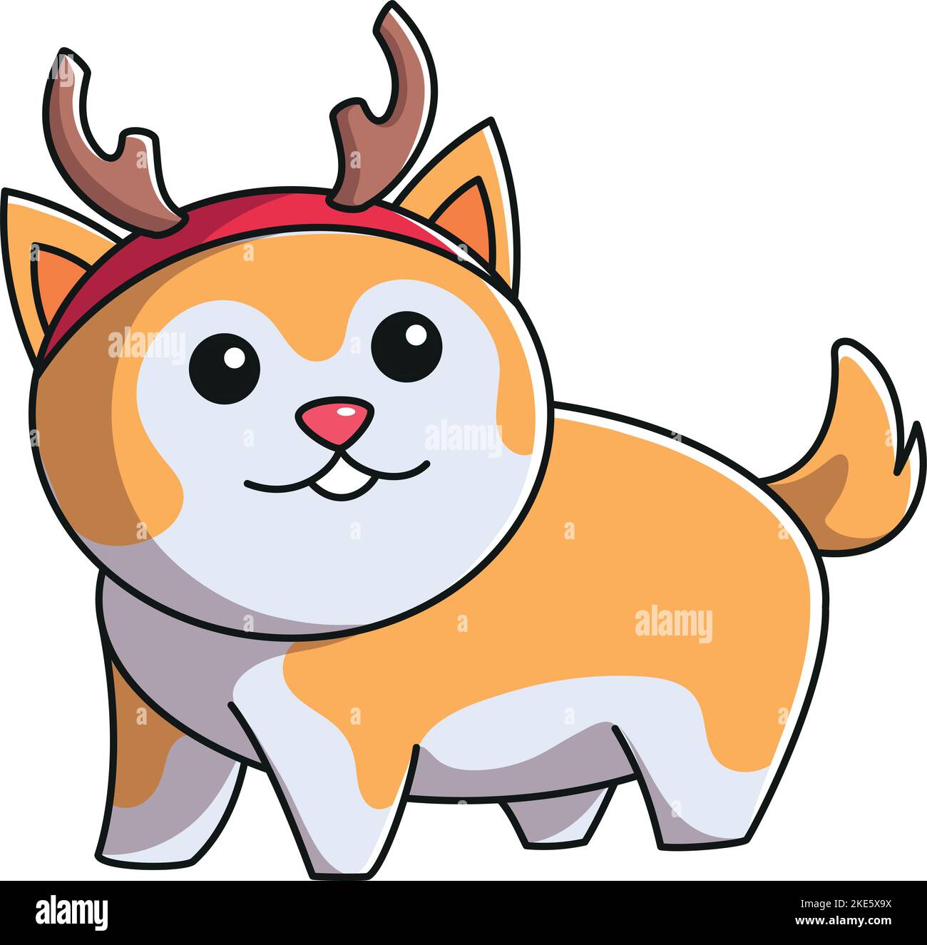 Cartoon antlers hi-res stock photography and images - Alamy