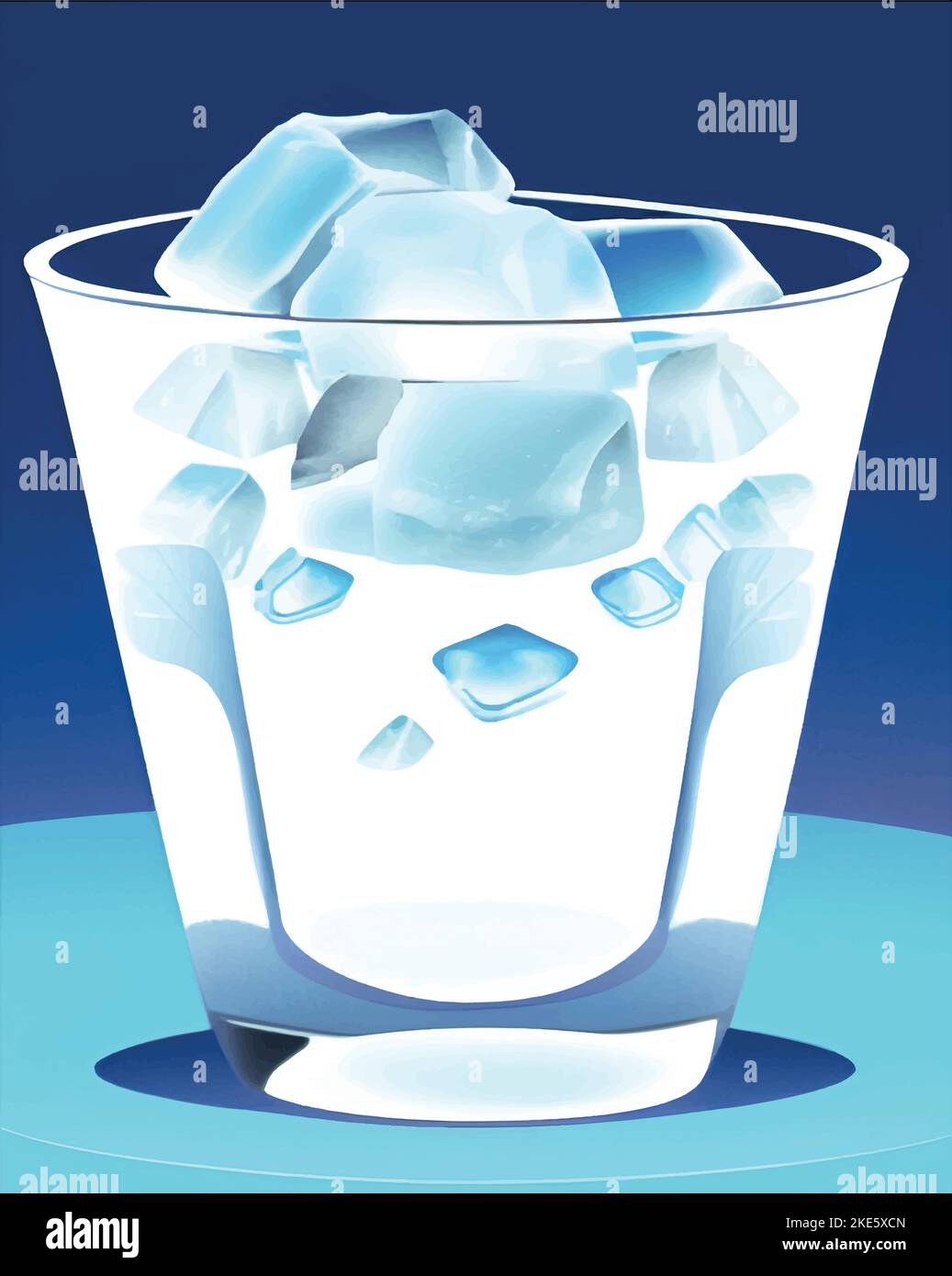 Frozen in ice cubes Stock Vector Images - Alamy