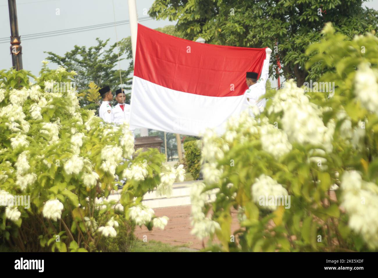 Madiun, East Java, Indonesia. 10th Nov, 2022. The Pusaka Flag-Raising ...