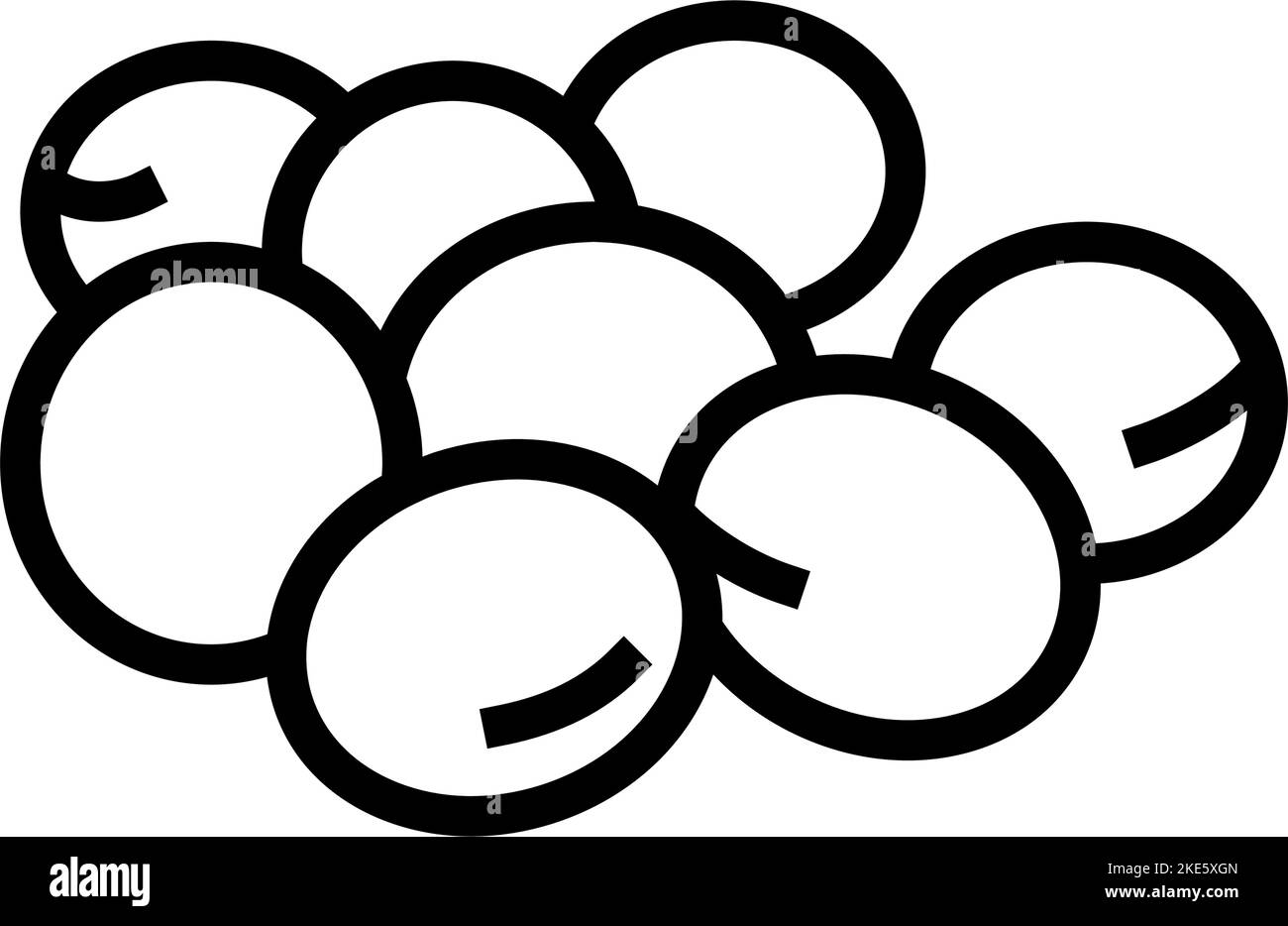 soy seed grain dry line icon vector illustration Stock Vector Image ...