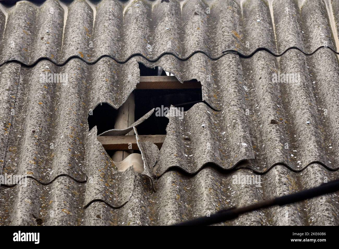 Consequences of artillery shelling hi-res stock photography and images ...