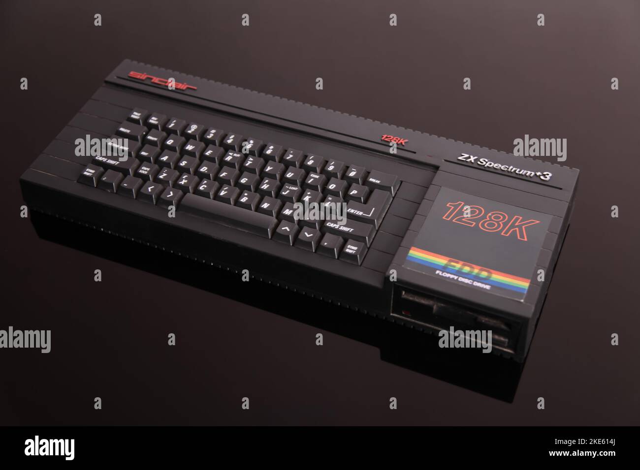 Sinclair Spectrum +3 128k personal computer with floppy disc drive FDD ...