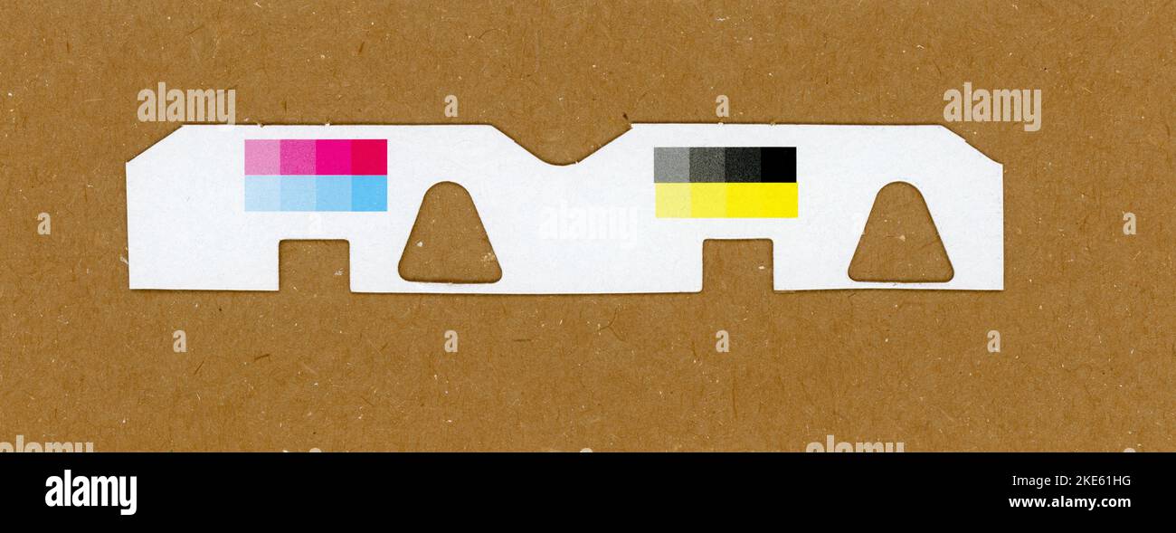 Colour bars printed outside the trim area for density quality control ...