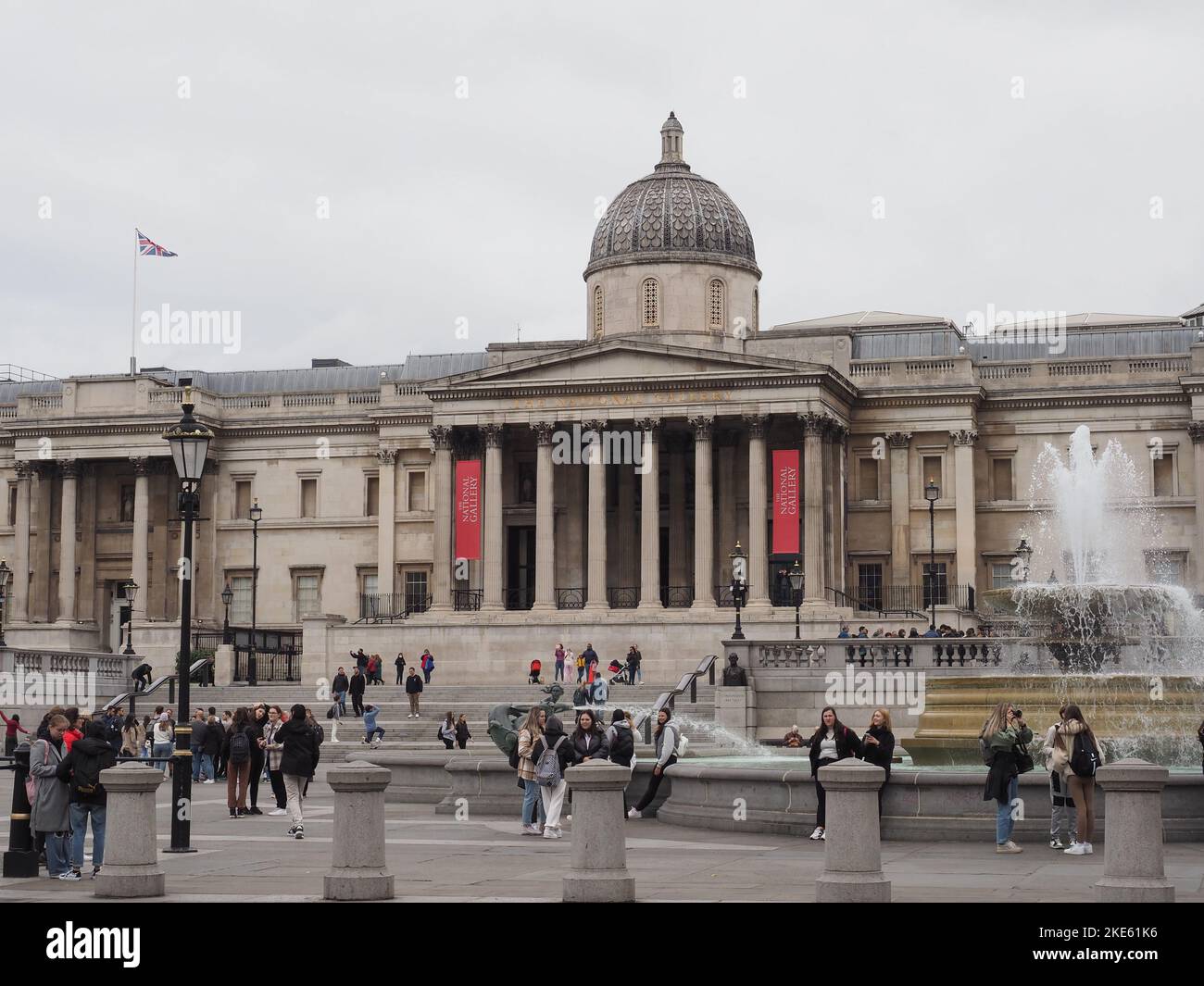 LONDON, UK - CIRCA OCTOBER 2022: The National Gallery in Trafalgar ...