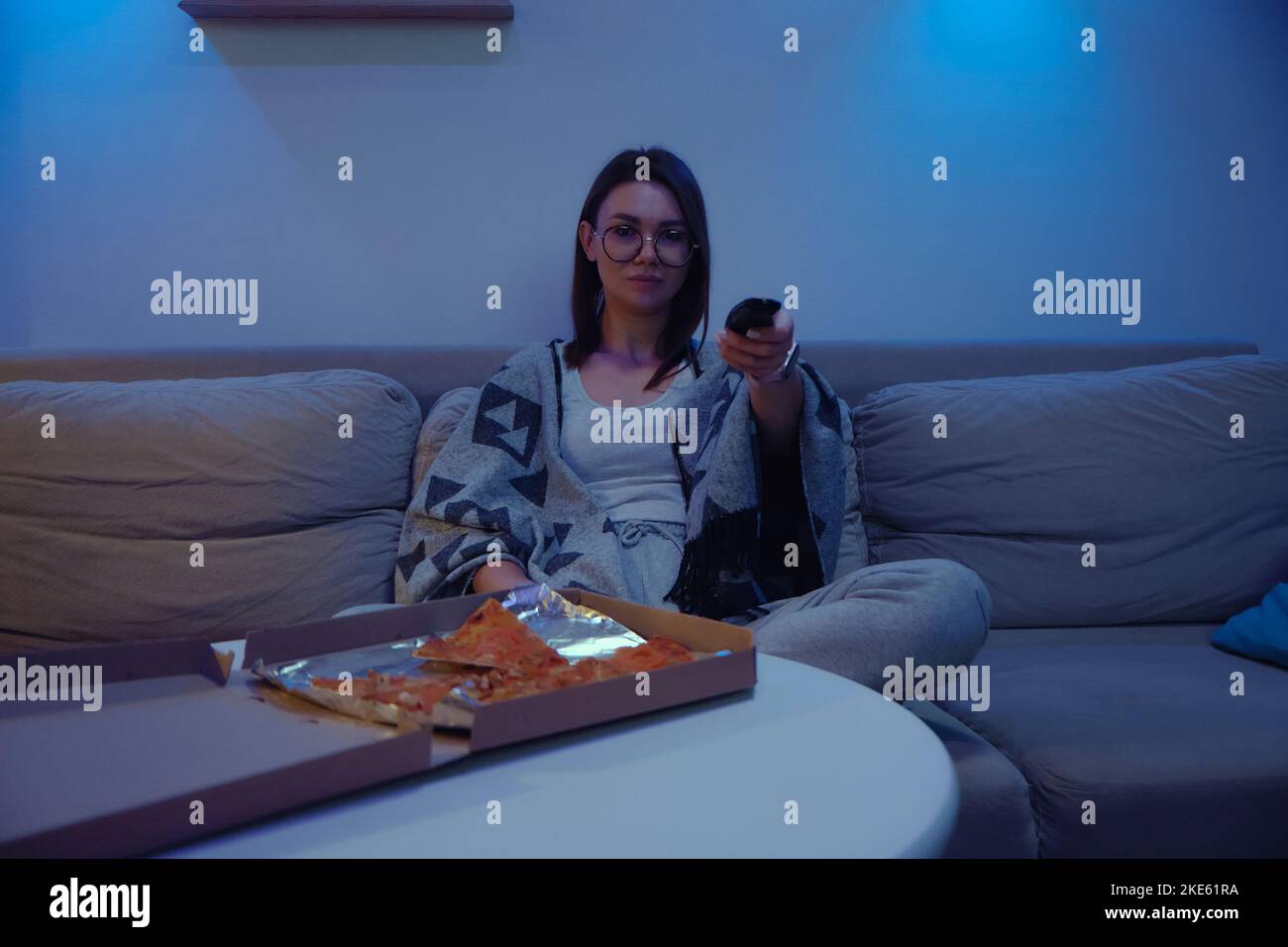 Person Watching Tv Alone