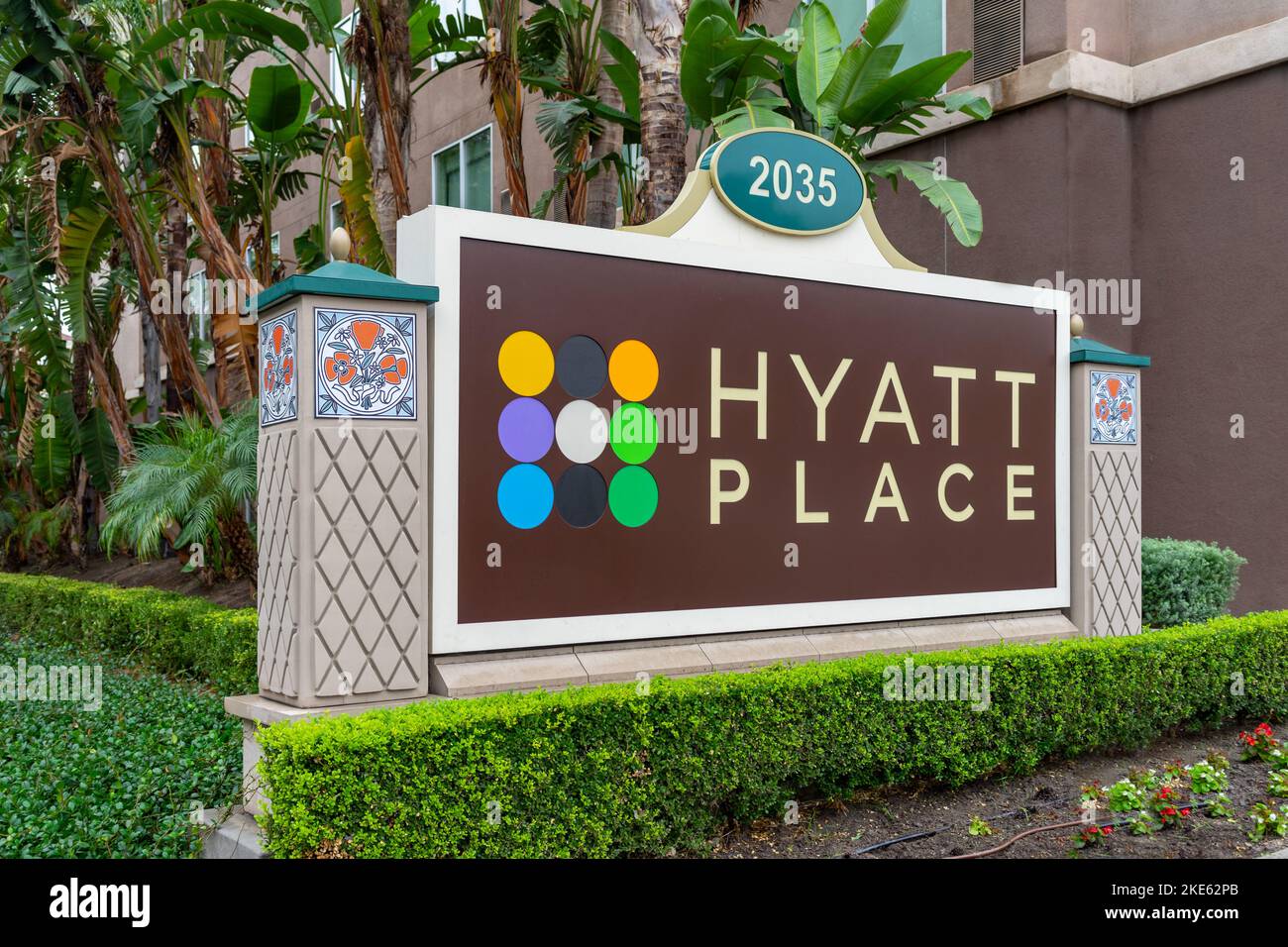 Anaheim, CA, USA – November 1, 2022: Monument sign for Hyatt Place ...