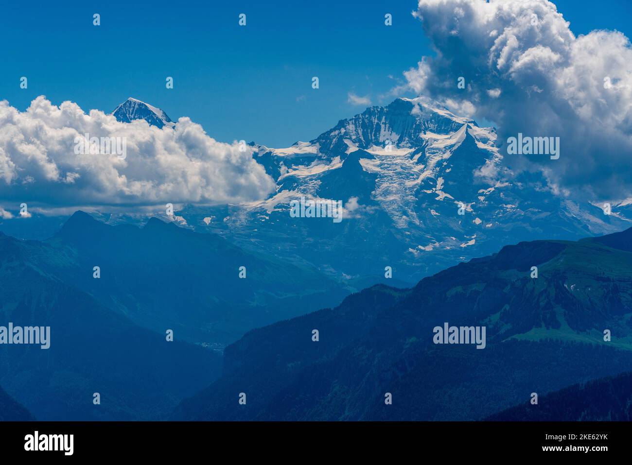 Panoramic view of the Alps in Switzerland Stock Photo - Alamy