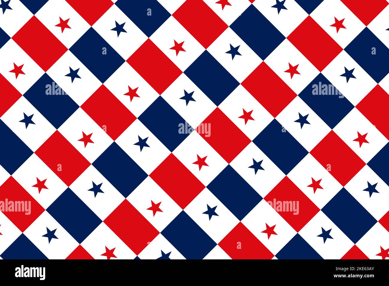 Geometric pattern in the colors of the national flag of Panama. The ...