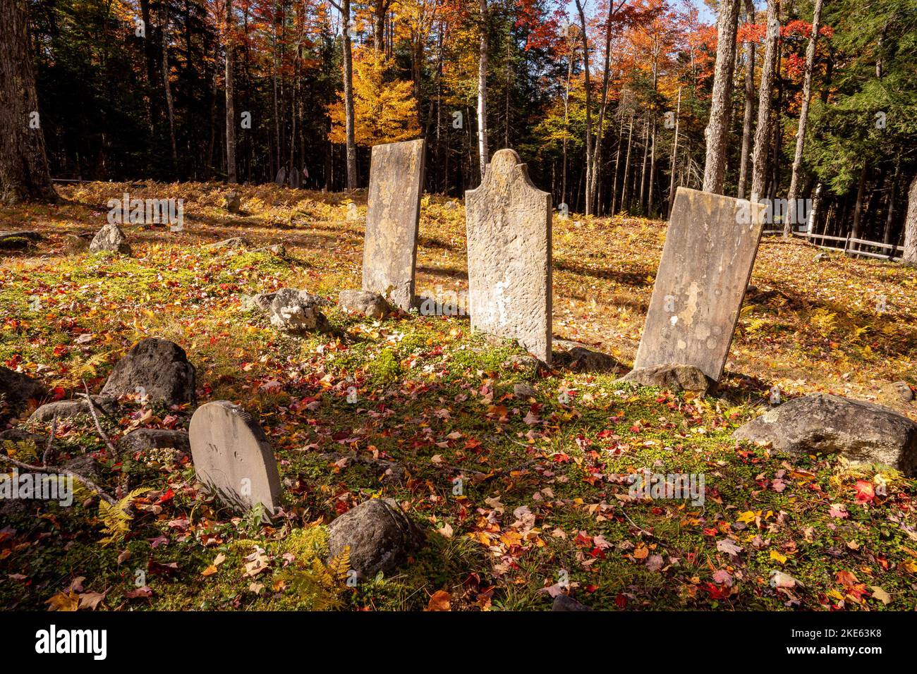 Londonderry, VT - USA - Oct. 8, 2022 Landscape autumnal view of the ...