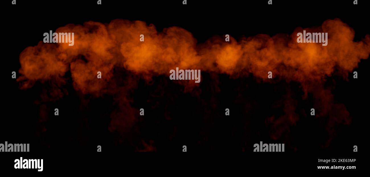 Series of powerful blasts with fire, isolated - object 3D illustration ...